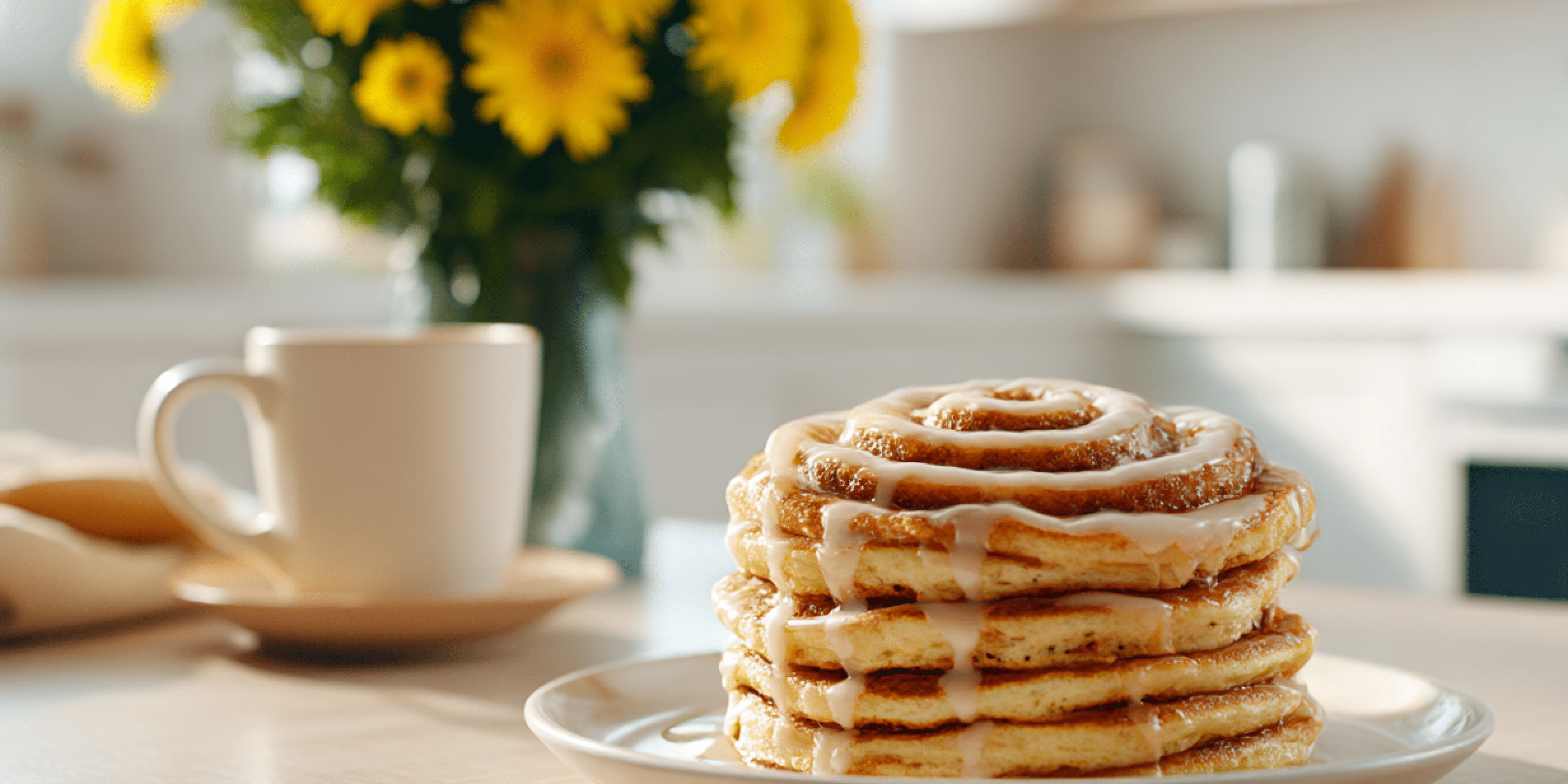 Сніданкові панкейки схожі на сінабони — осінній рецепт для теплого ...
