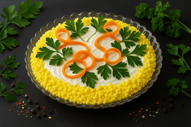 Салат з куркою і плавленим сирком «Улюбленець». Читайте на UKR.NET