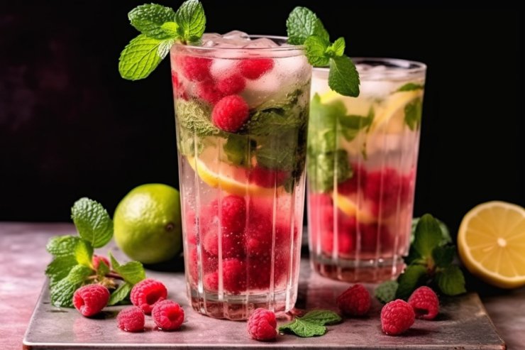 Малинове мохіто — рецепт легкого освіжального коктейлю для спеки ...